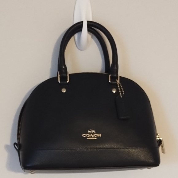 Coach | Bags | Coach Mini Sierra Satchel Crossbody Crossgrained Leather ...